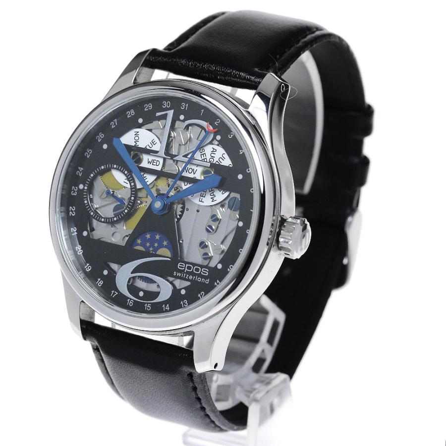 エポス EPOS 3368 パッション トリプルカレンダー ムーンフェイズ 手巻き メンズ _846656 : CLOSER Yahoo!ショップ - 通販 - Yahoo!ショッピング