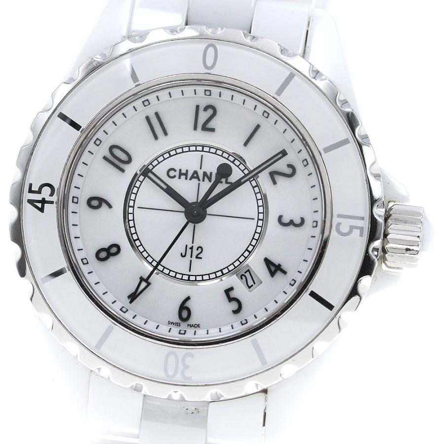 CHANEL シャネル H0968 J12 33mm 白セラミック デイト クォーツ レディース _847525 : CLOSER Yahoo ...