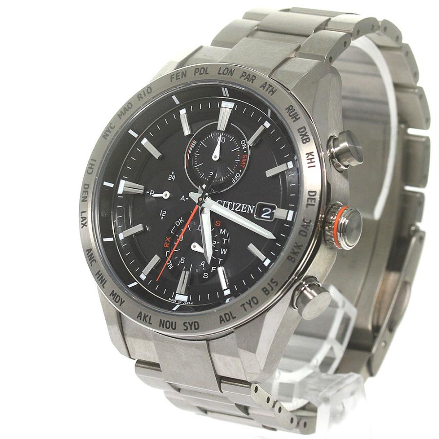 CITIZEN シチズン AT8181-63E/H800-T025862 アテッサ エコドライブ ソーラー電波 メンズ 良品 内箱・保証書付き ...