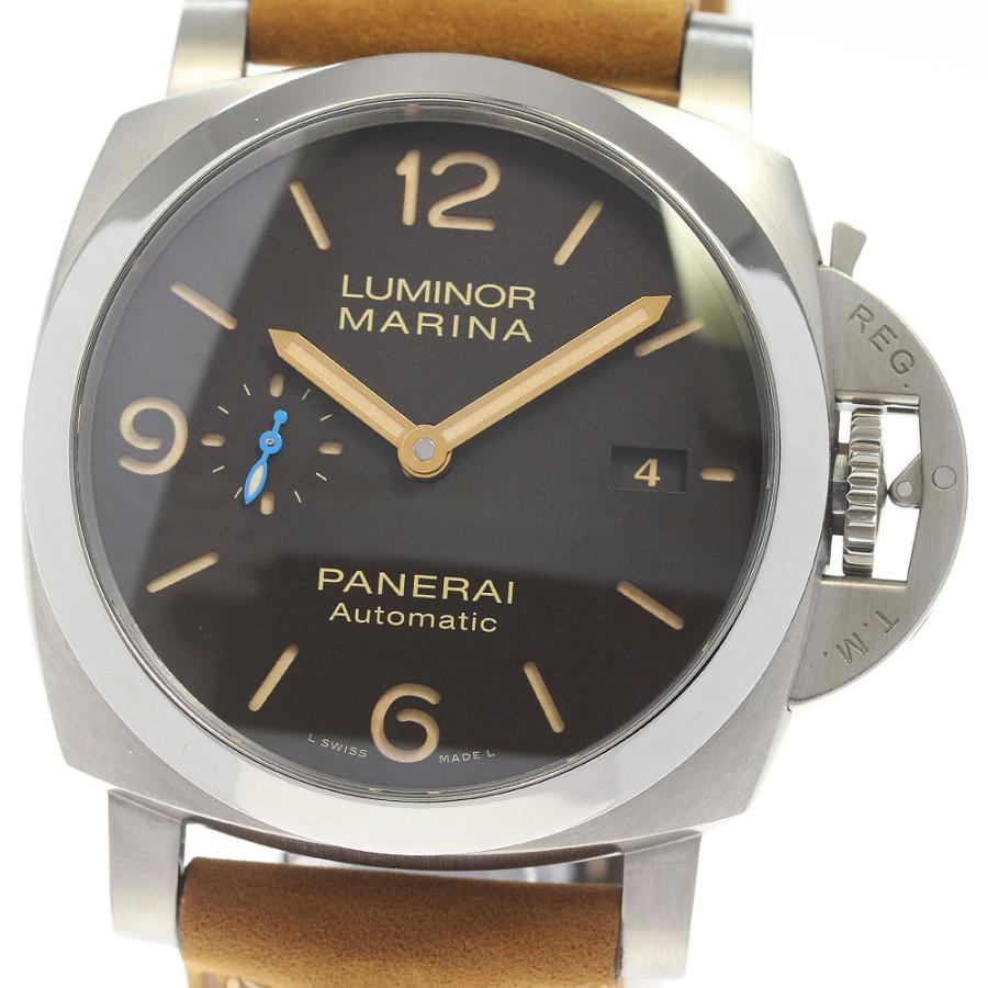 OFFICINE PANERAI パネライ PAM01351 ルミノールマリーナ 1950 3デイズ 自動巻き メンズ 箱・保証書付き ...