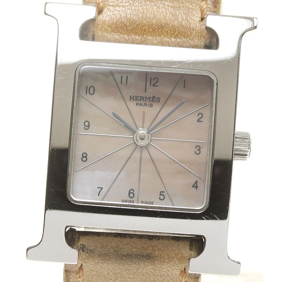 HERMES エルメス HH1.210 Hウォッチ シェル文字盤 クォーツ レディース _848728 : CLOSER Yahoo!ショップ - 通販 - Yahoo!ショッピング