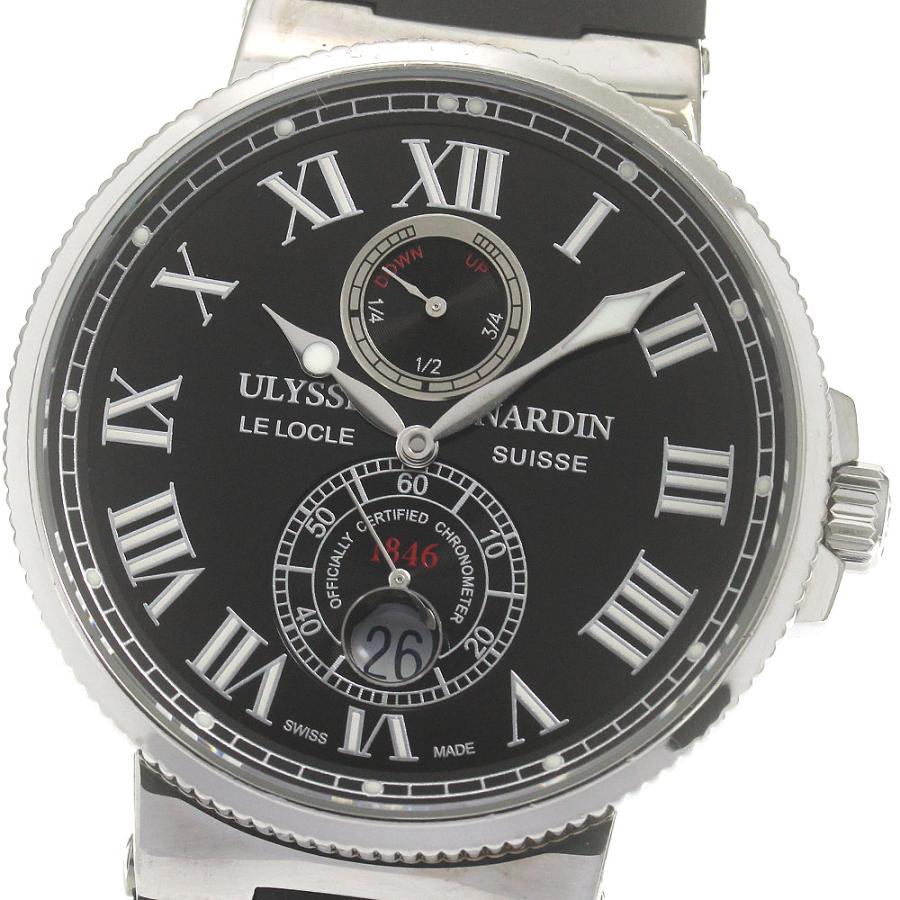 ULYSSE NARDIN ユリス・ナルダン Ulysse Nardin 263-67 マキシ マリーン デイト 自動巻き メンズ 保証書付き_849138 : CLOSER Yahoo ...