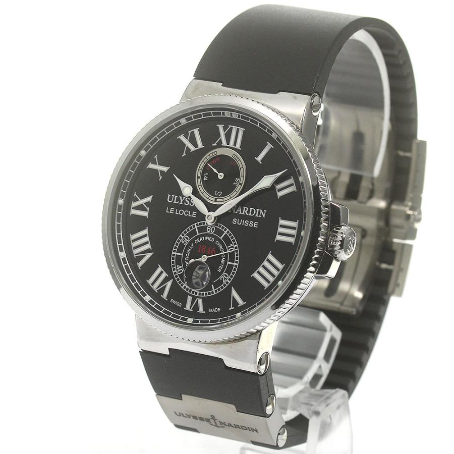 ULYSSE NARDIN ユリス・ナルダン Ulysse Nardin 263-67 マキシ マリーン デイト 自動巻き メンズ 保証書付き_849138 : CLOSER Yahoo ...