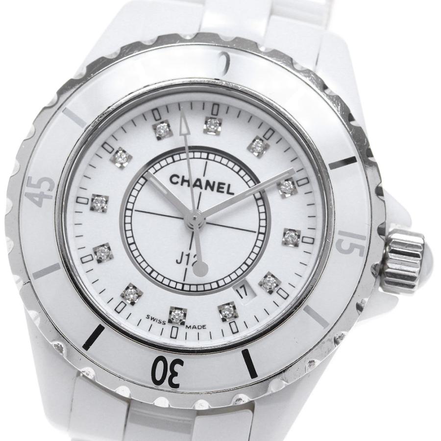 CHANEL シャネル H1628 J12 33MM 白セラミック 12Pダイヤ クォーツ レディース _850238 : CLOSER Yahoo!ショップ - 通販 - Yahoo!ショッピング
