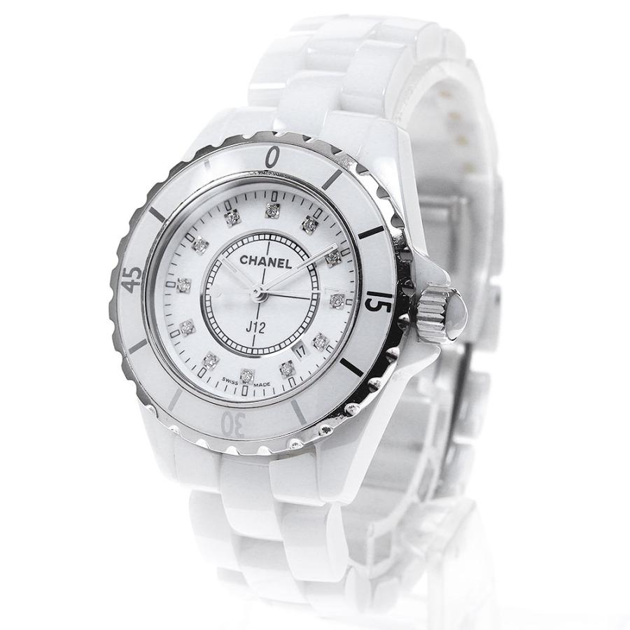 CHANEL シャネル H1628 J12 33MM 白セラミック 12Pダイヤ クォーツ レディース _850238 : CLOSER Yahoo!ショップ - 通販 - Yahoo!ショッピング