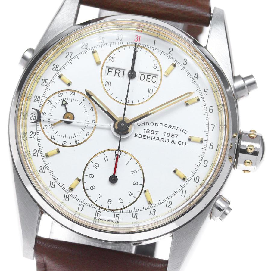 エベラール EBERHARD 31011/B トリプルカレンダー クロノグラフ 100周年記念 自動巻き メンズ 箱・保証書付き_860195【ev20】 : CLOSER Yahoo ...
