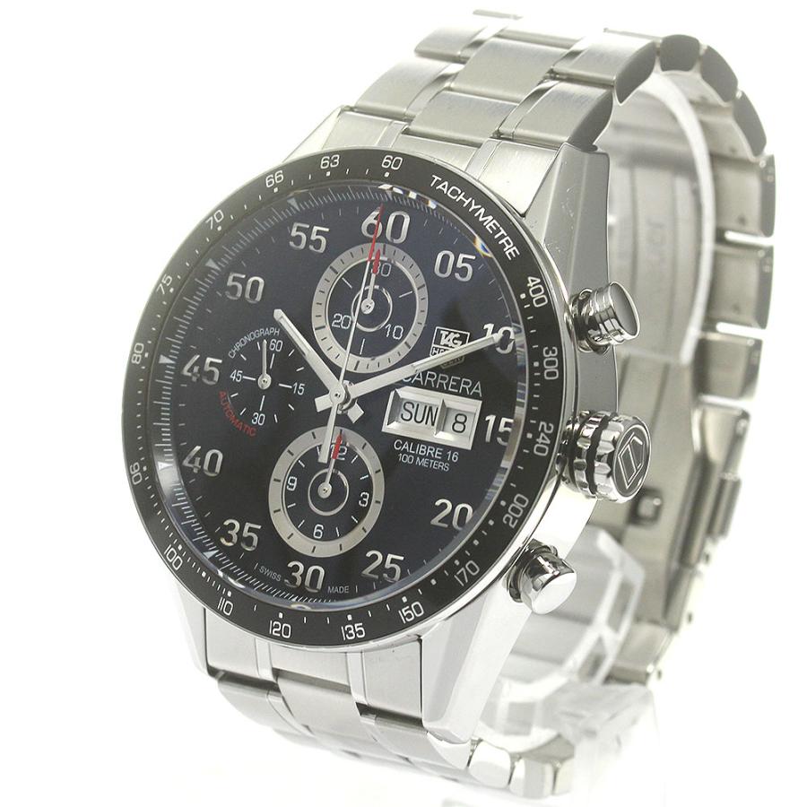 TAG HEUER タグホイヤー CV2A10.BA0796 カレラ キャリバー16 クロノグラフ デイデイト 自動巻き メンズ 保証書付き ...