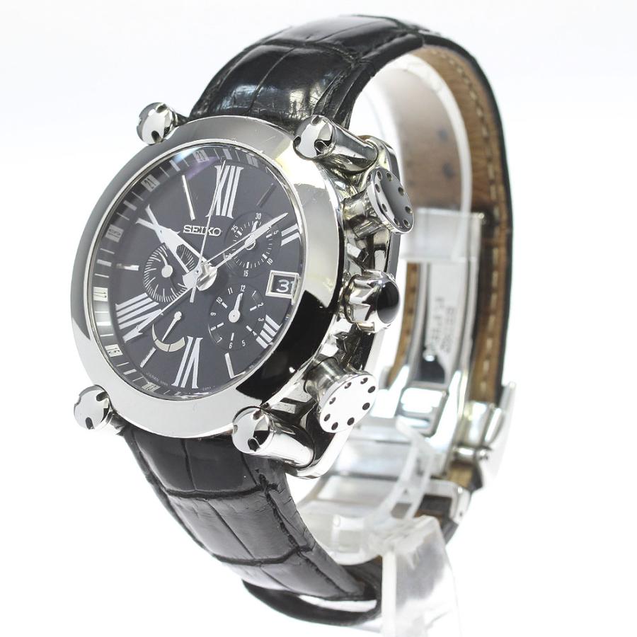 セイコー SEIKO SBLA049/5R86-0AB0 ガランテ GMT クロノグラフ スプリングドライブ メンズ 保証書付き_862146 ...