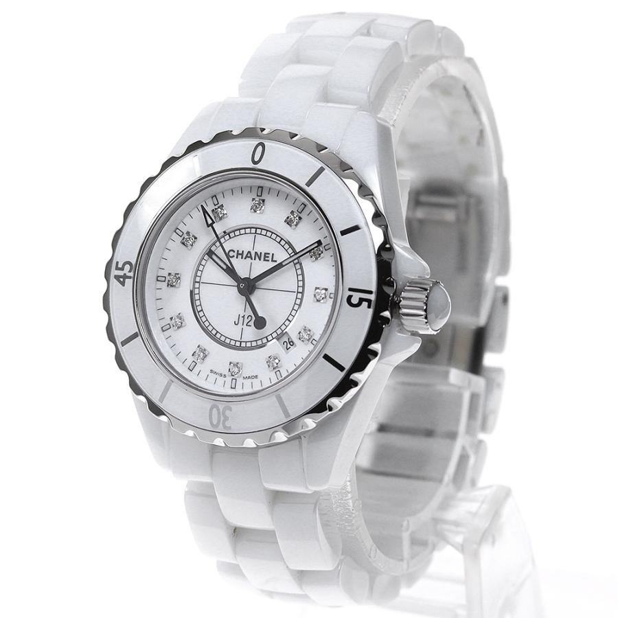 CHANEL シャネル H1628 J12 33MM 白セラミック 12Pダイヤ クォーツ レディース 美品 _862220 : CLOSER Yahoo!ショップ - 通販 - Yahoo ...