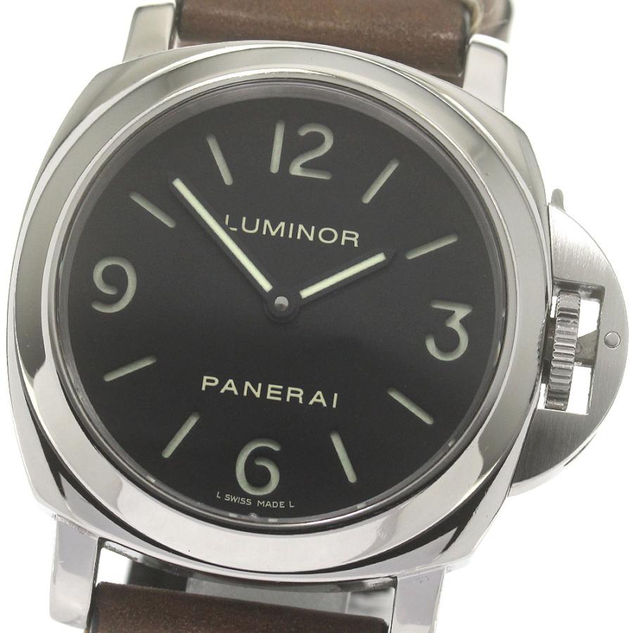 OFFICINE PANERAI（オフィチーネ パネライ） パネライ PANERAI PAM00112 ルミノールベース 44MM 手巻き メンズ _863535 : CLOSER Yahoo ...
