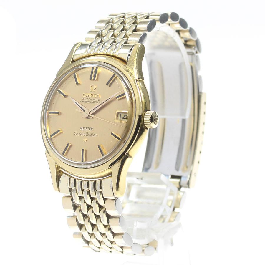 OMEGA オメガ 14393/4 コンステレーション マイスターWネーム K18YG Cal.561 自動巻き メンズ _864011 ...