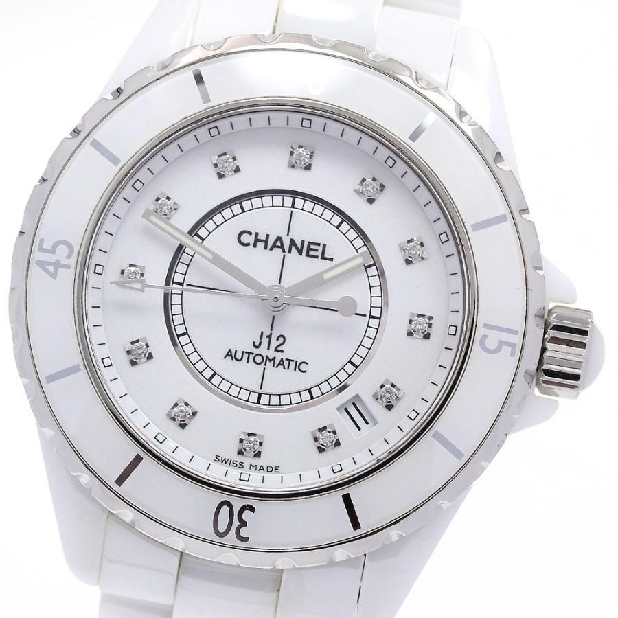 CHANEL シャネル H1629 J12 白セラミック 38MM 12Pダイヤ 自動巻き メンズ 良品 _864116 : CLOSER Yahoo!ショップ - 通販 - Yahoo!ショッピング