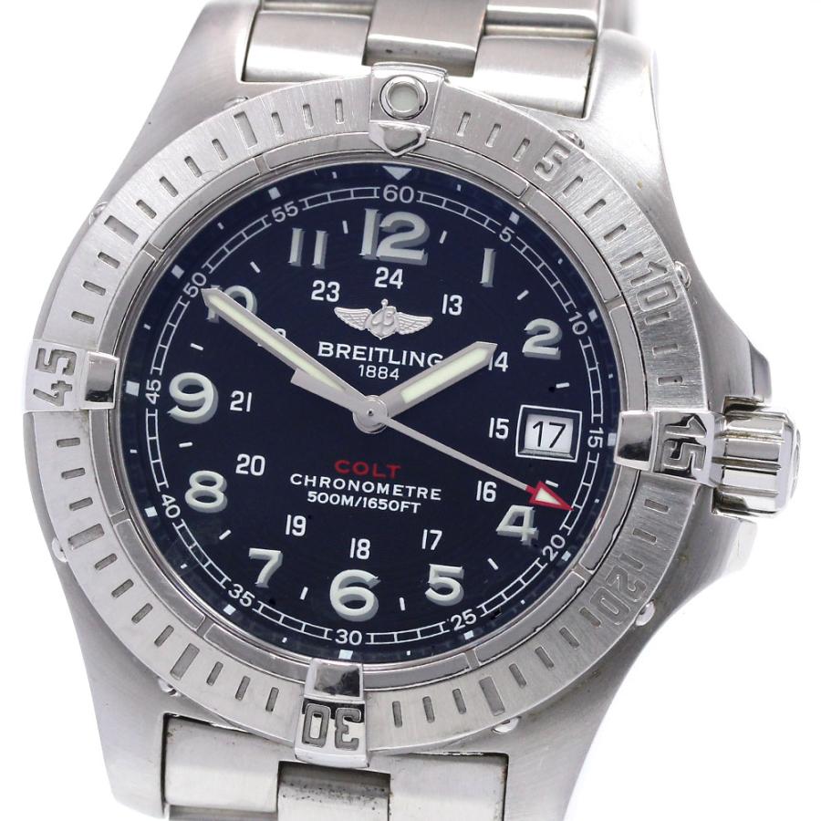 ブライトリング（BREITLING） BREITLING A74380 コルト デイト クォーツ メンズ 保証書付き_864124 ...