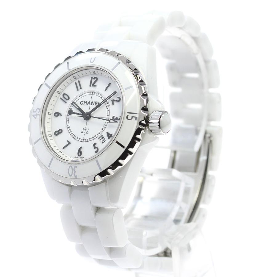 CHANEL（シャネル） CHANEL H0968 J12 33mm 白セラミック デイト クォーツ レディース 良品 _864582 ...