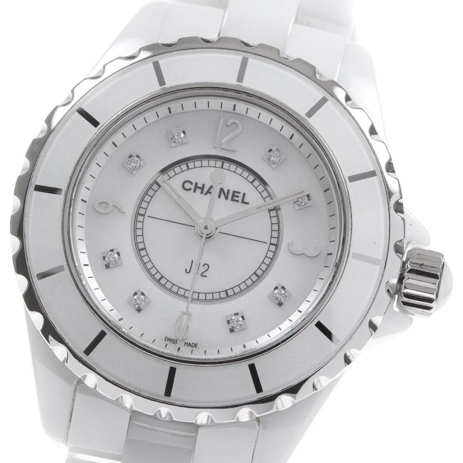 CHANEL シャネル H2422 J12 33mm 白セラミック 8Pダイヤ クォーツ レディース _864624 : CLOSER Yahoo!ショップ - 通販 - Yahoo!ショッピング