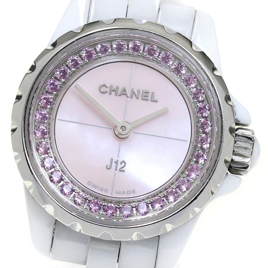 CHANEL シャネル H5512 J12 XS ピンクサファイア 白セラミック 1200本限定 クォーツ レディース 保証書付き_864850 : CLOSER Yahoo!ショップ ...