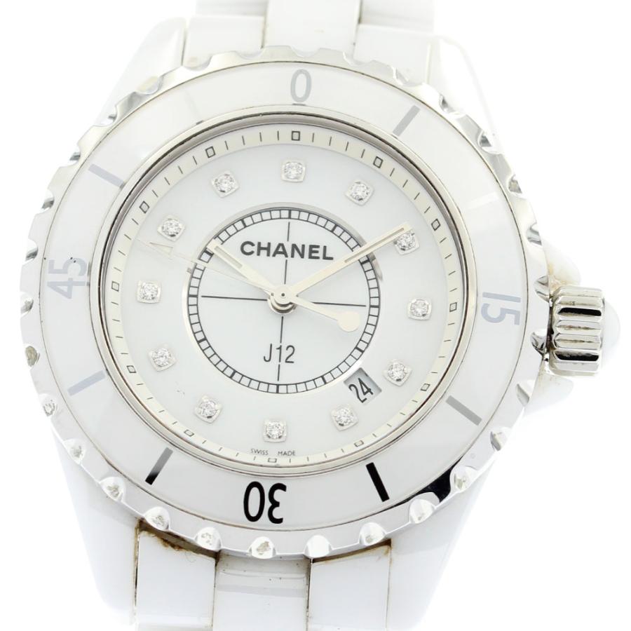CHANEL シャネル H1628 J12 白セラミック 12Pダイヤ クォーツ レディース _865201 : CLOSER Yahoo!ショップ - 通販 - Yahoo!ショッピング