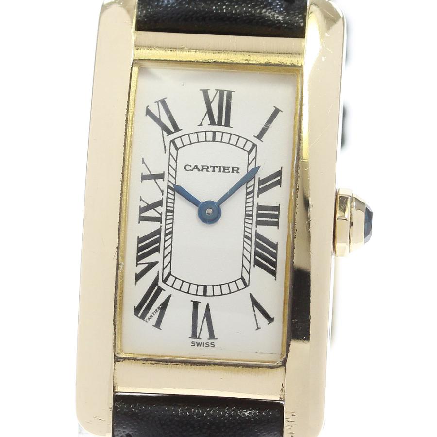 Cartier カルティエ CARTIER W2601556 タンクアメリカン SM K18YG クォーツ レディース _865206 ...