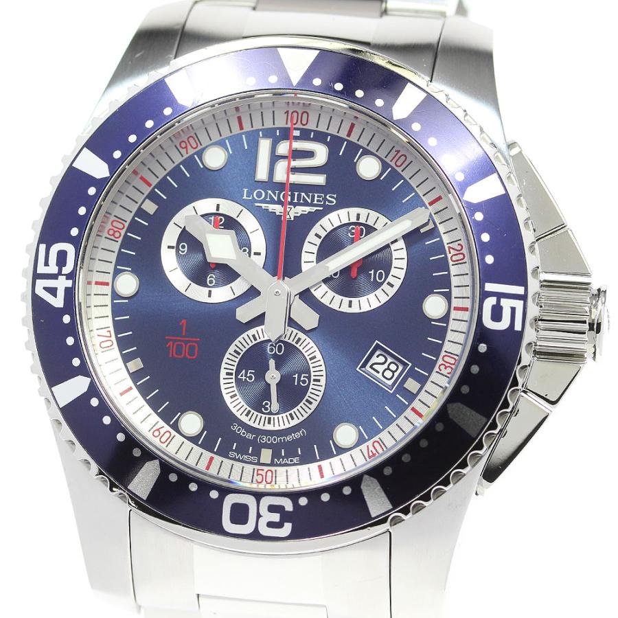 LONGINES（ロンジン） LONGINES L3.843.4 ハイドロ コンクエスト クロノグラフ クォーツ メンズ _865414 : CLOSER Yahoo!ショップ - 通販 ...