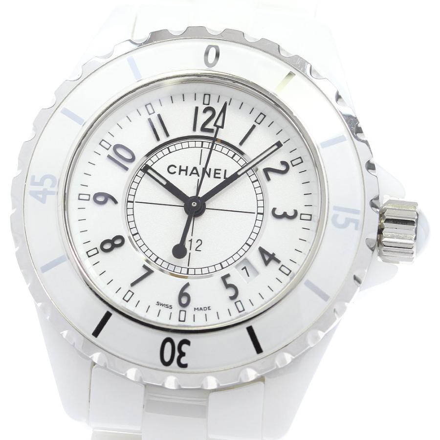 CHANEL シャネル H0968 J12 33mm 白セラミック デイト クォーツ レディース 良品 _865965 : CLOSER ...