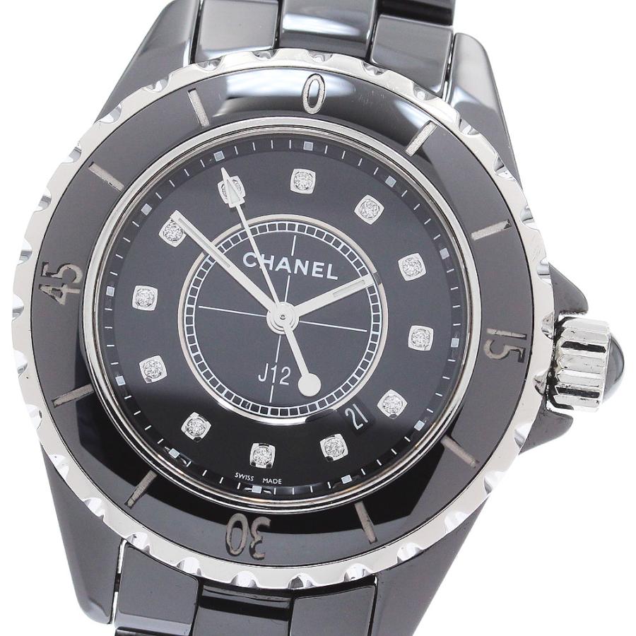 CHANEL シャネル H1625 J12 黒セラミック 33mm 12Pダイヤ クォーツ レディース _865989 : CLOSER Yahoo!ショップ - 通販 - Yahoo!ショッピング