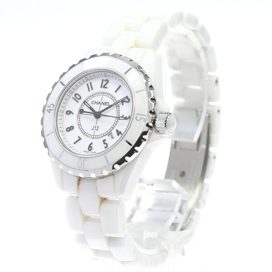CHANEL（シャネル） CHANEL H0968 J12 33mm 白セラミック デイト クォーツ レディース _866045 ...