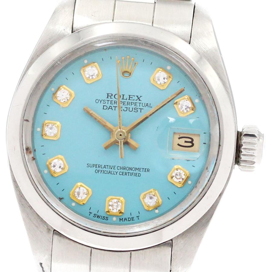 ROLEX ロレックス 6917 オイスター パーペチュアル デイト Cal.2030 リダンダイアル アフターダイヤ 自動巻き レディース _866384 : CLOSER Yahoo ...