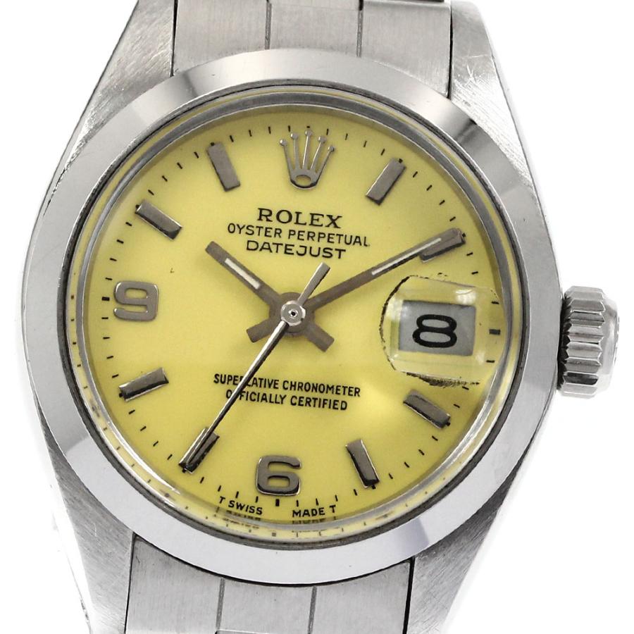 ROLEX ロレックス 6917 デイトジャスト Cal.2030 リダンダイアル 自動巻き レディース _866385 : CLOSER Yahoo!ショップ - 通販 - Yahoo!ショッピング