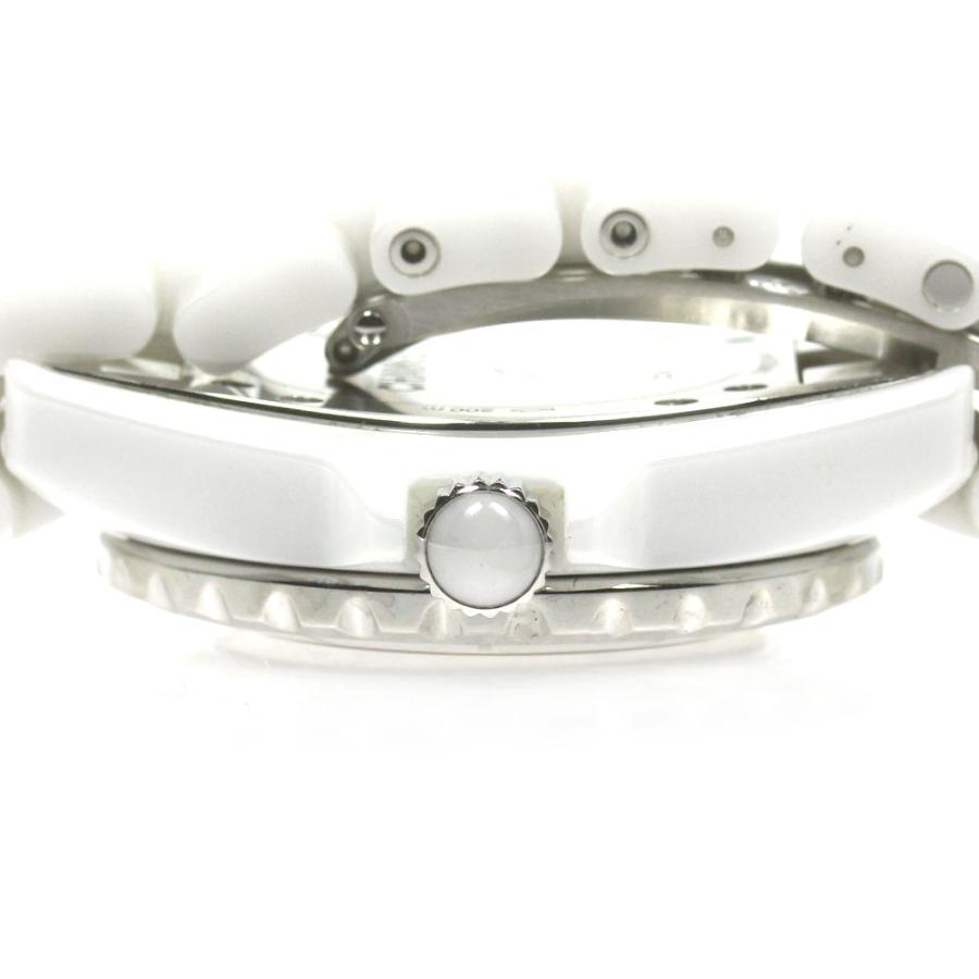 CHANEL（シャネル） CHANEL H2422 J12 33mm 白セラミック 8Pダイヤ クォーツ レディース _867060 ...