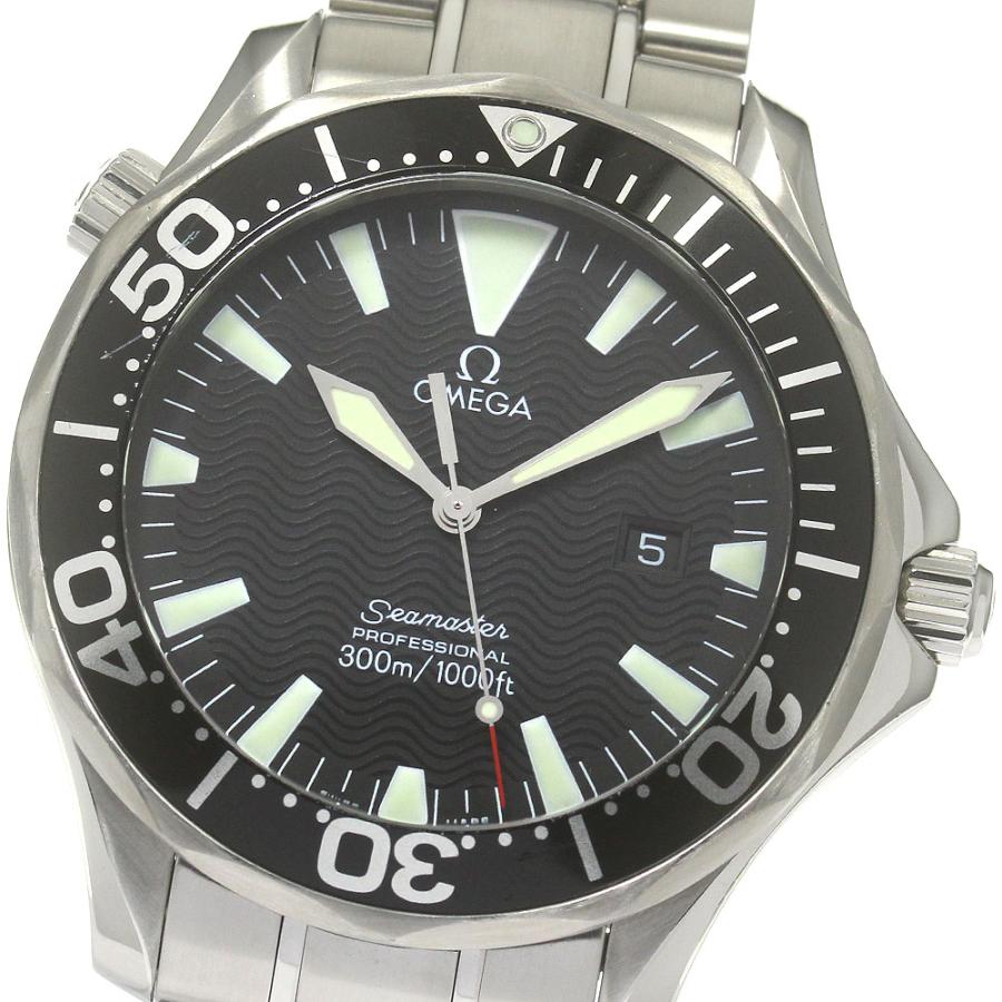 OMEGA オメガ 2264.50 シーマスター300 デイト クォーツ メンズ 良品 _867392 : CLOSER Yahoo!ショップ - 通販 - Yahoo!ショッピング