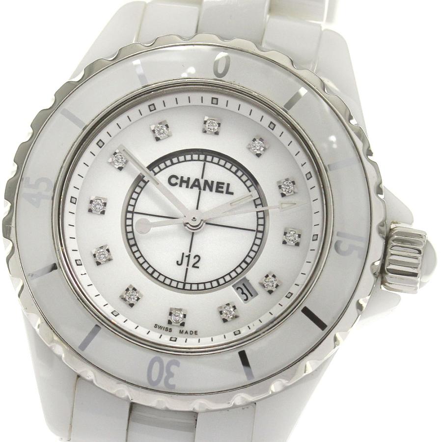 CHANEL シャネル H1628 J12 白セラミック 12Pダイヤ クォーツ レディース 良品 _867972 : CLOSER Yahoo!ショップ - 通販 - Yahoo!ショッピング