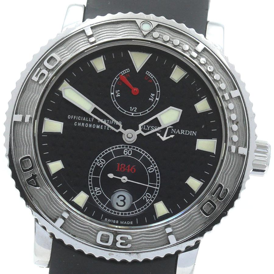 ULYSSE NARDIN ユリス・ナルダン Ulysse Nardin 263-55 マリーン ダイバー デイト 自動巻き メンズ 保証書付き_867977 : CLOSER Yahoo ...