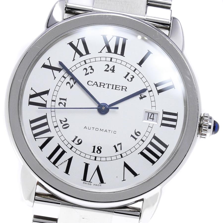 Cartier カルティエ CARTIER W6701011 ロンドソロ ドゥ カルティエXL デイト 自動巻き メンズ _868565 ...