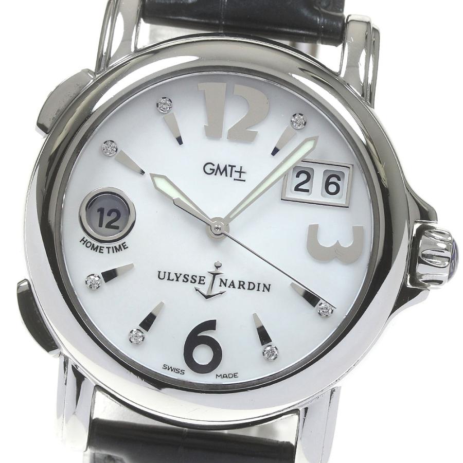 ULYSSE NARDIN ユリス・ナルダン Ulysse Nardin 223-22 サンマルコ GMT 7Pダイヤ 自動巻き ボーイズ _868644 : CLOSER Yahoo ...
