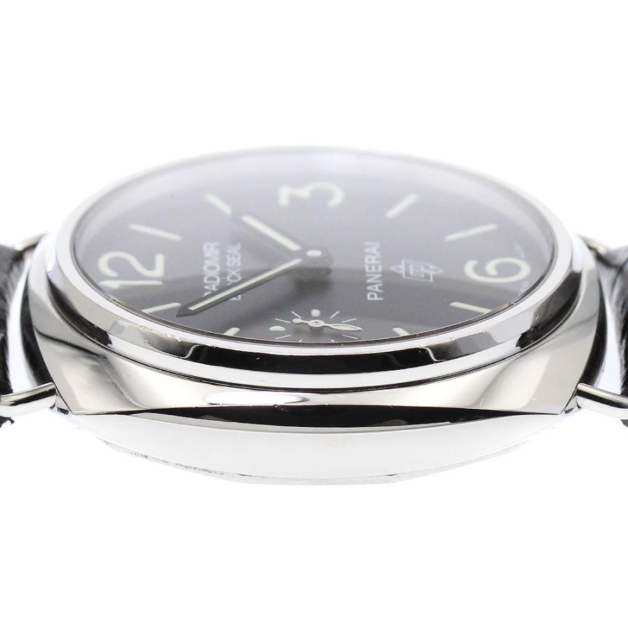 OFFICINE PANERAI パネライ PAM00380 ラジオミール ブラックシール ロゴ スモールセコンド 手巻き メンズ ...