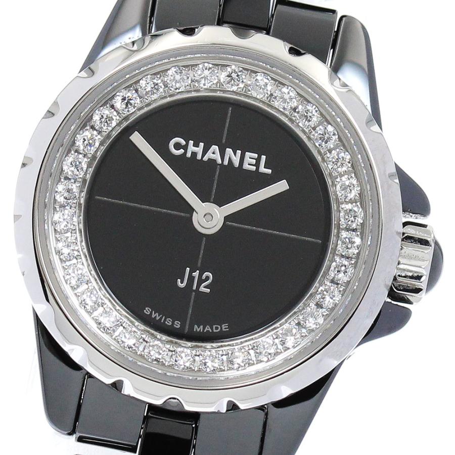 CHANEL シャネル H5235 J12 XS ブラックセラミック ダイヤ クォーツ レディース 良品 _869262 : CLOSER Yahoo!ショップ - 通販 - Yahoo!ショッピング
