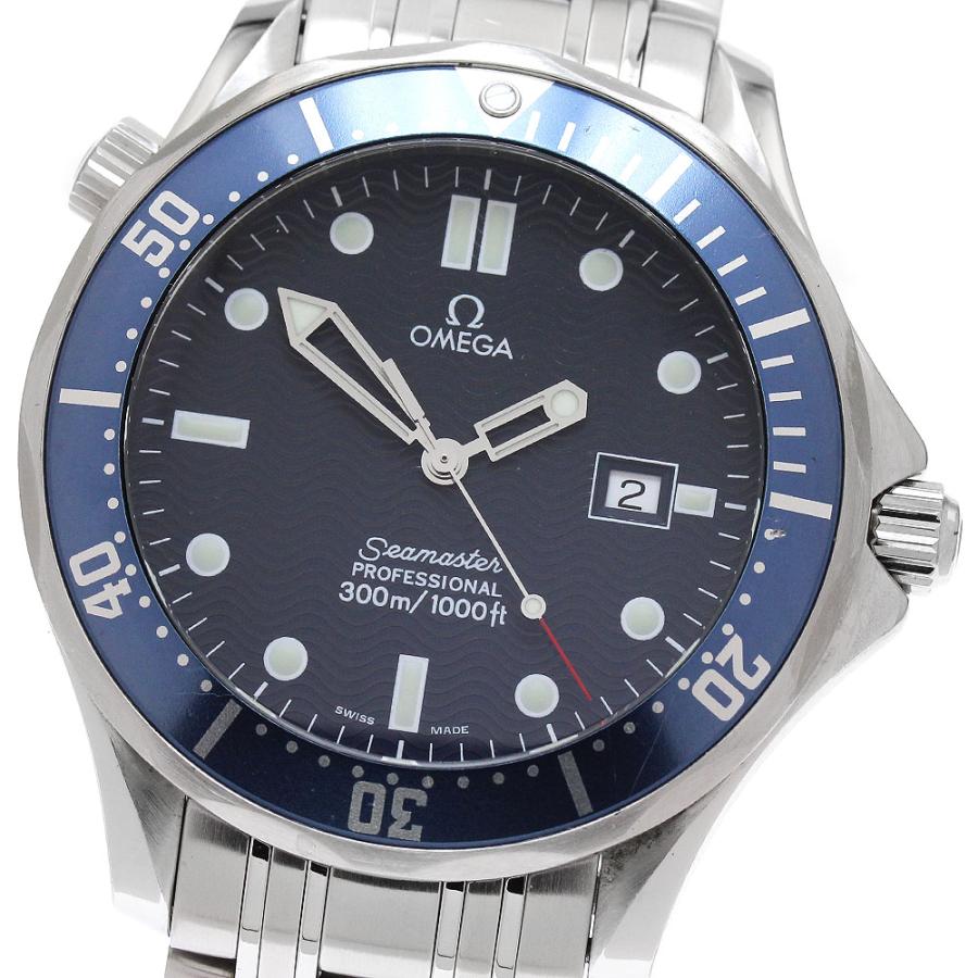 OMEGA オメガ 2541.80 シーマスター300 デイト クォーツ メンズ _870304 : CLOSER Yahoo!ショップ - 通販 - Yahoo!ショッピング