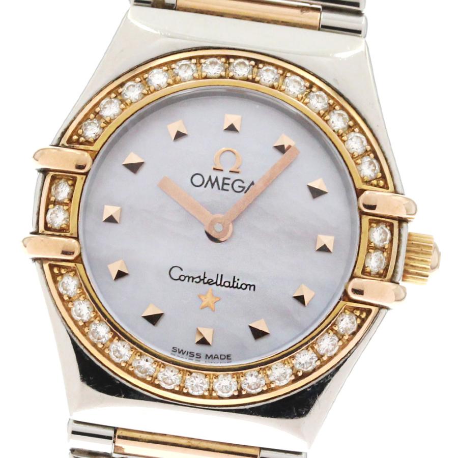 OMEGA オメガ 1368.74 コンステレーション マイチョイス PGコンビ ダイヤベゼル クォーツ レディース _870360 ...