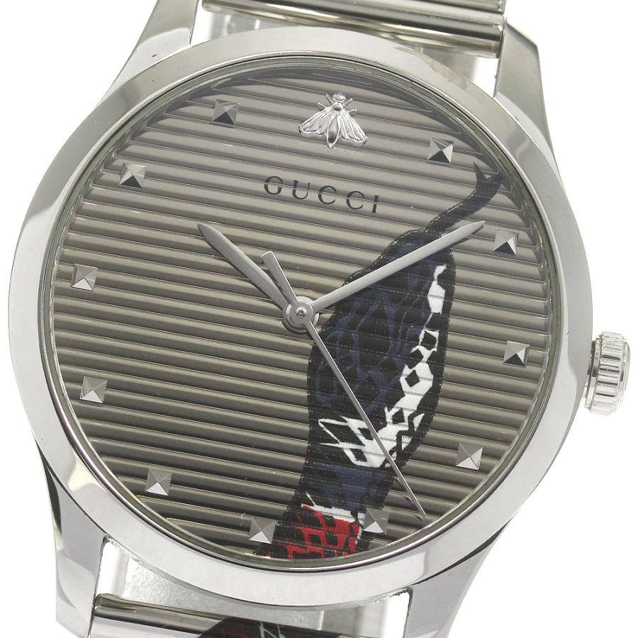 GUCCI（グッチ） GUCCI 126.4/YA1264123 Gタイムレス キングスネーク クォーツ メンズ _870405 ...