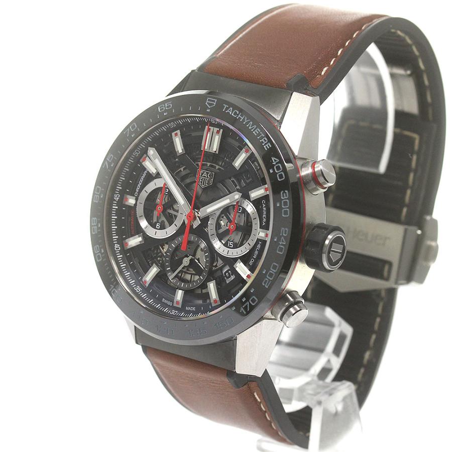 TAG HEUER タグホイヤー CBG2A10 カレラ キャリバーホイヤー02 クロノグラフ デイト 自動巻き メンズ 美品 内箱付き ...