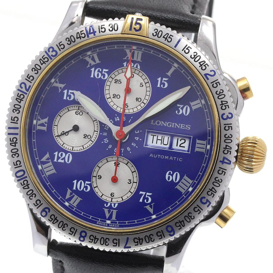 LONGINES ロンジン L2.618.4 リンドバーグ デイデイト クロノグラフ 自動巻き メンズ 保証書付き_870821 : CLOSER Yahoo!ショップ - 通販 ...