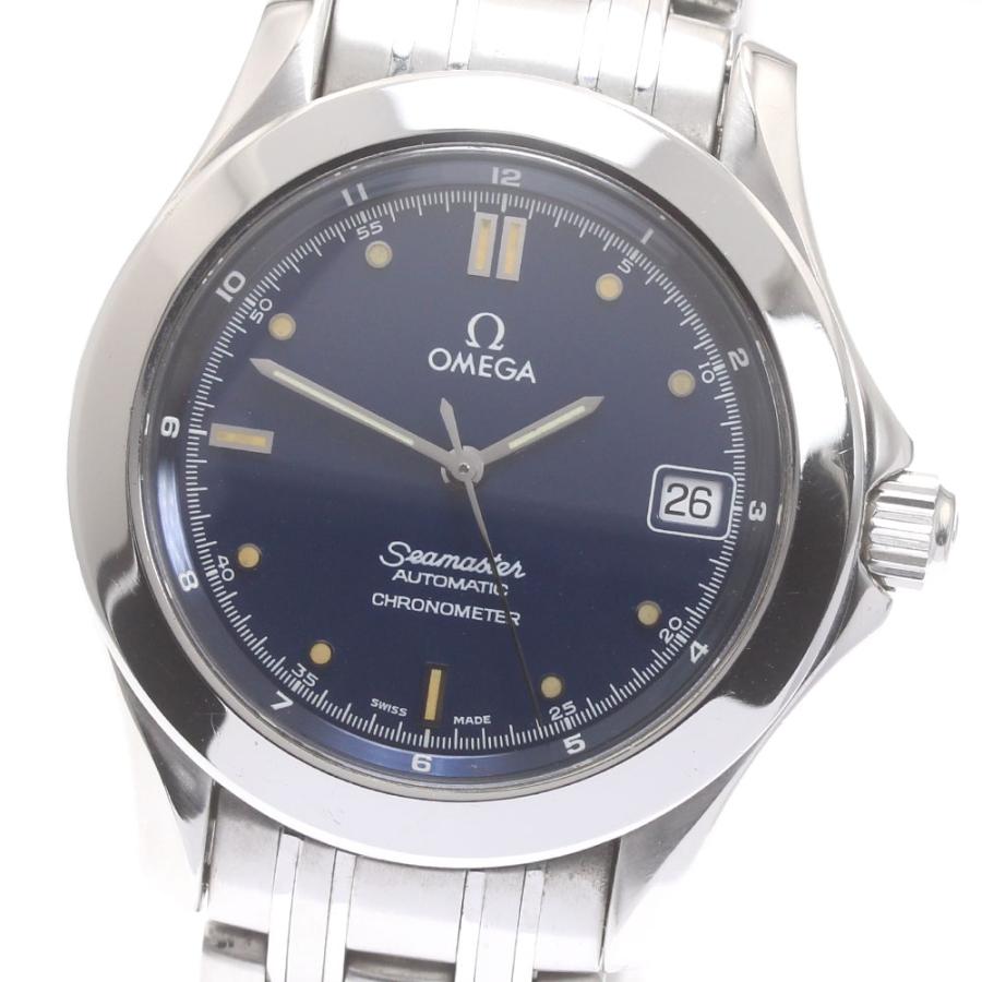 OMEGA オメガ 2501.80 シーマスター120 デイト 自動巻き メンズ _872680 : CLOSER Yahoo!ショップ - 通販 - Yahoo!ショッピング
