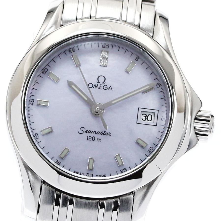 OMEGA（オメガ） OMEGA 2581.64 シーマスター120M 2Pダイヤ クォーツ レディース _872823 : CLOSER Yahoo!ショップ - 通販 - Yahoo!ショッピング