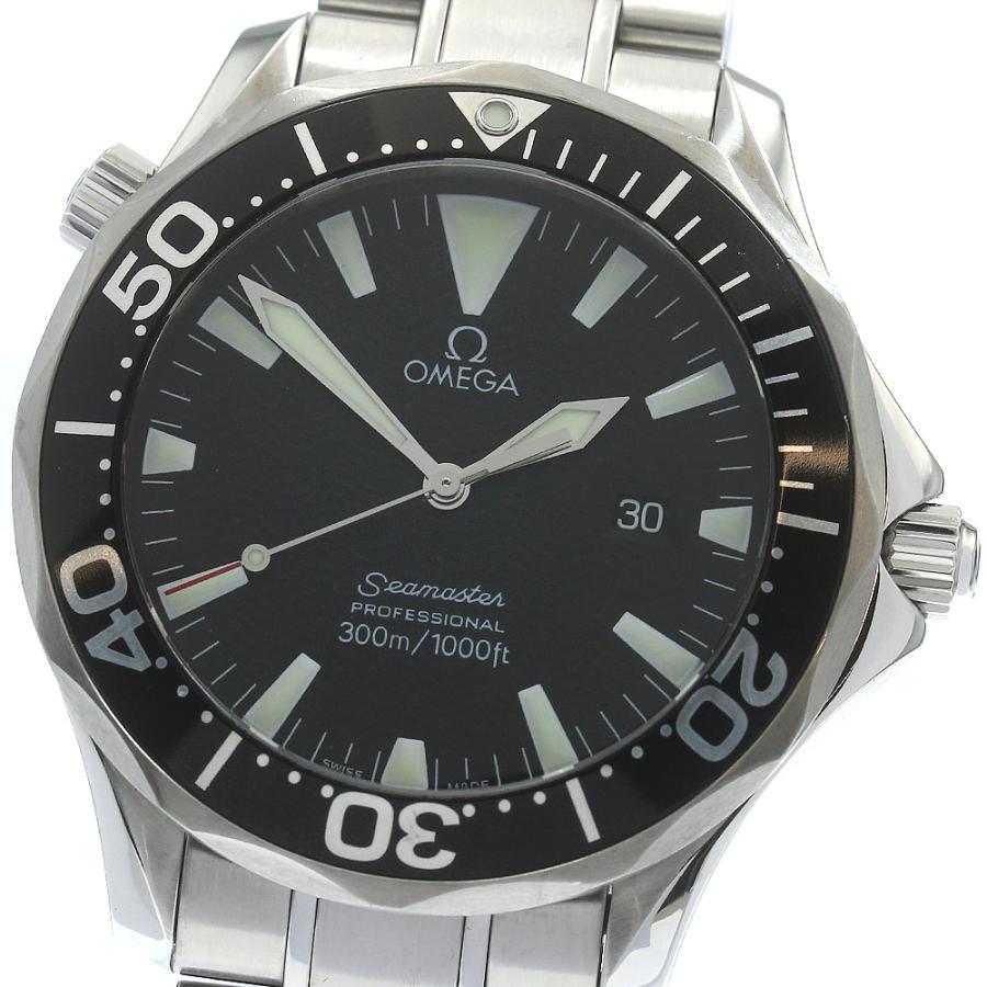 OMEGA オメガ 2264.50 シーマスター300 デイト クォーツ メンズ _874055 : CLOSER Yahoo!ショップ - 通販 - Yahoo!ショッピング