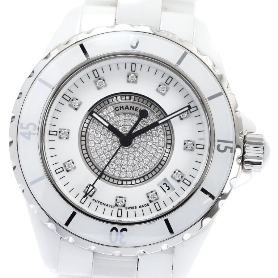 CHANEL（シャネル） CHANEL H1759 J12 38mm 白セラミック センターダイヤ 自動巻き メンズ _874342 ...