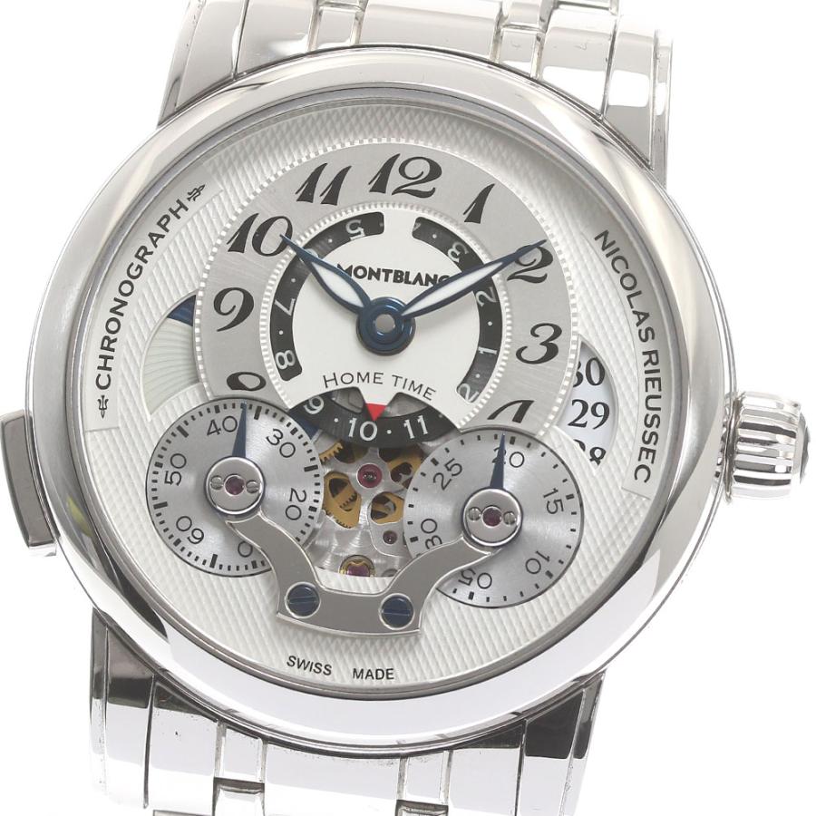 MONTBLANC（筆記具、時計） モンブラン MONTBLANC 107068 ニコラ・リューセック オープンホームタイム クロノグラフ ...