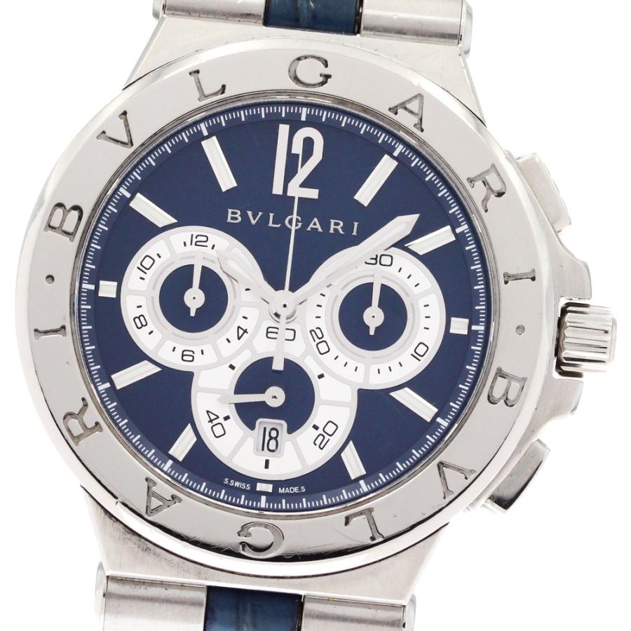 BVLGARI ブルガリ DG42SCH ディアゴノ カリブロ303 クロノグラフ 自動巻き メンズ _875467 : CLOSER Yahoo!ショップ - 通販 - Yahoo!ショッピング