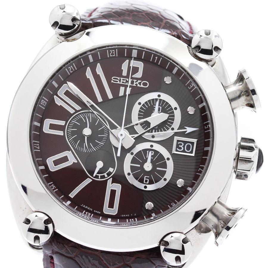 SEIKO（セイコー） SEIKO SBLA027/5R86-0AA0 ガランテ GMT クロノグラフ スプリングドライブ メンズ ...