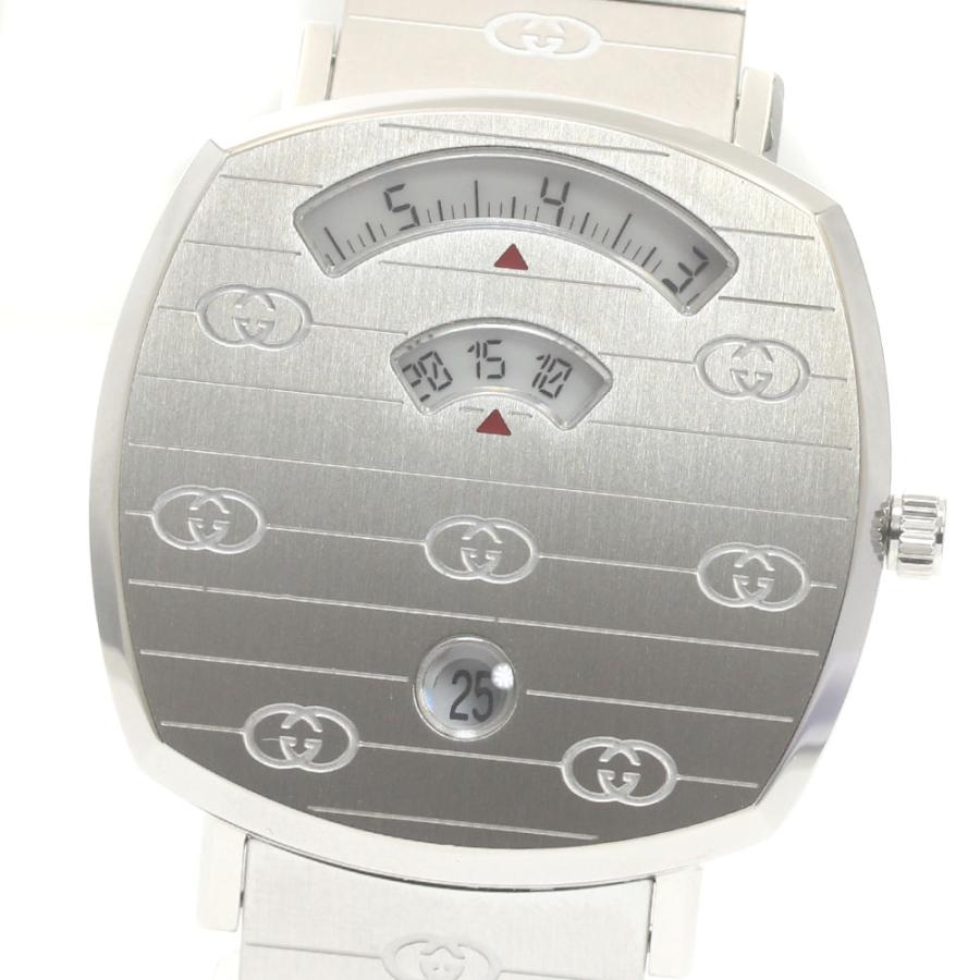 GUCCI グッチ 157.4/YA157401 グリップウォッチ デイト クォーツ メンズ 極美品 内箱付き_875836 : CLOSER ...