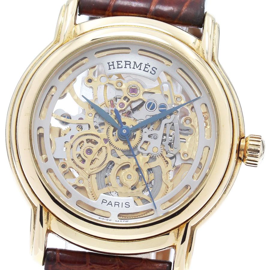 HERMES エルメス SM1.785 セザム スケルトン K18YG 自動巻き メンズ 保証書付き_876125 : CLOSER Yahoo!ショップ - 通販 - Yahoo!ショッピング